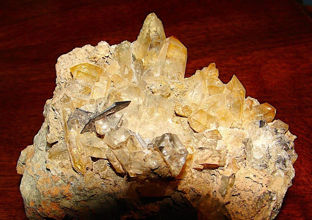 Brookite Crystals in Quartz Cluster From Pakistan - Etsy