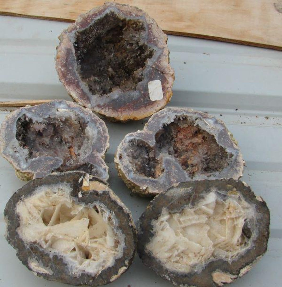 Crystal Filled Cut Geodes From Mexico - Etsy