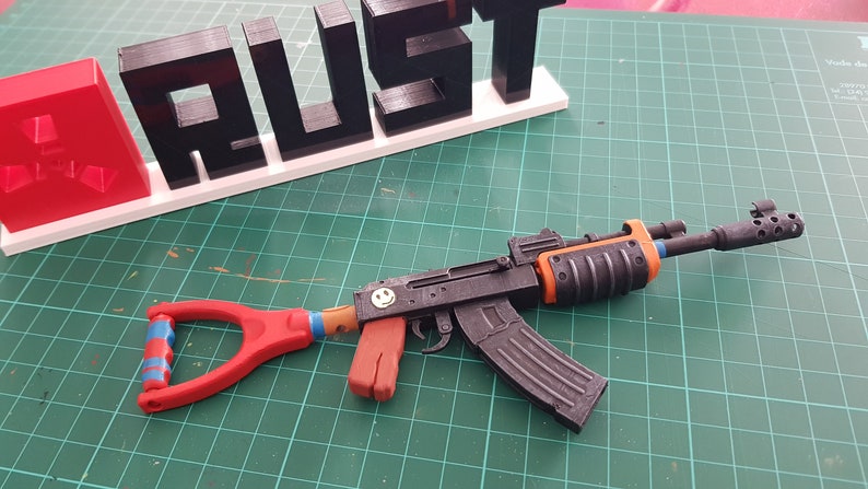 Scaled AK Inspired in RUST Assault Rifle Hand-painted - Etsy