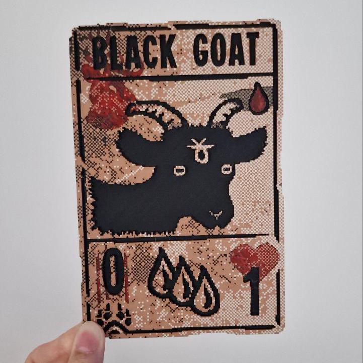 Inscryption Black Goat Card | Inscryption Fan Decoration - Etsy UK