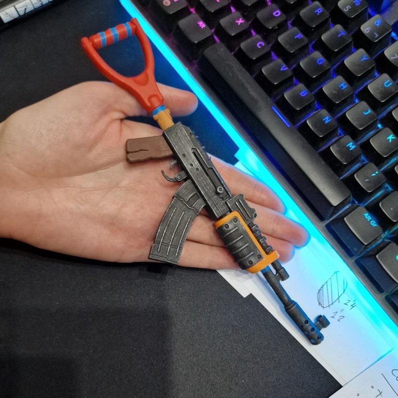 Scaled AK Inspired in RUST Assault Rifle Hand-painted - Etsy Australia