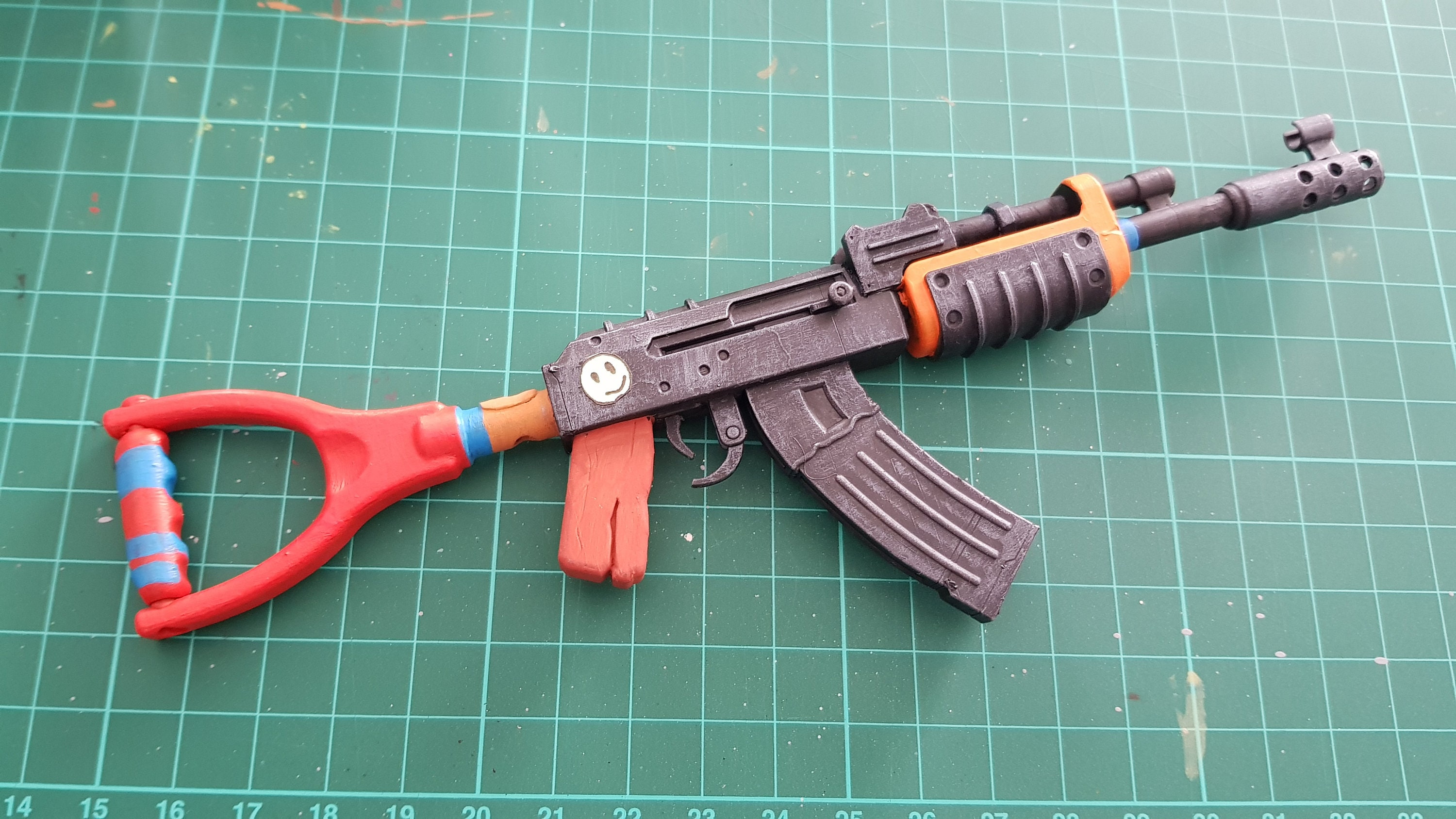 Scaled AK Inspired in RUST Assault Rifle Hand-painted - Etsy