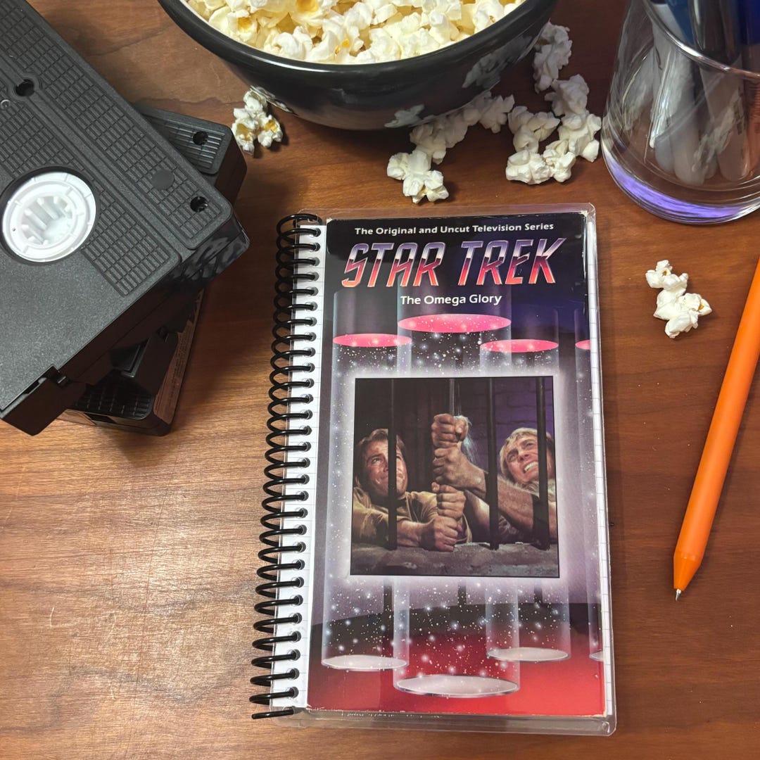 STAR TREK: Omega Glory Upcycled VHS Notebook - Etsy