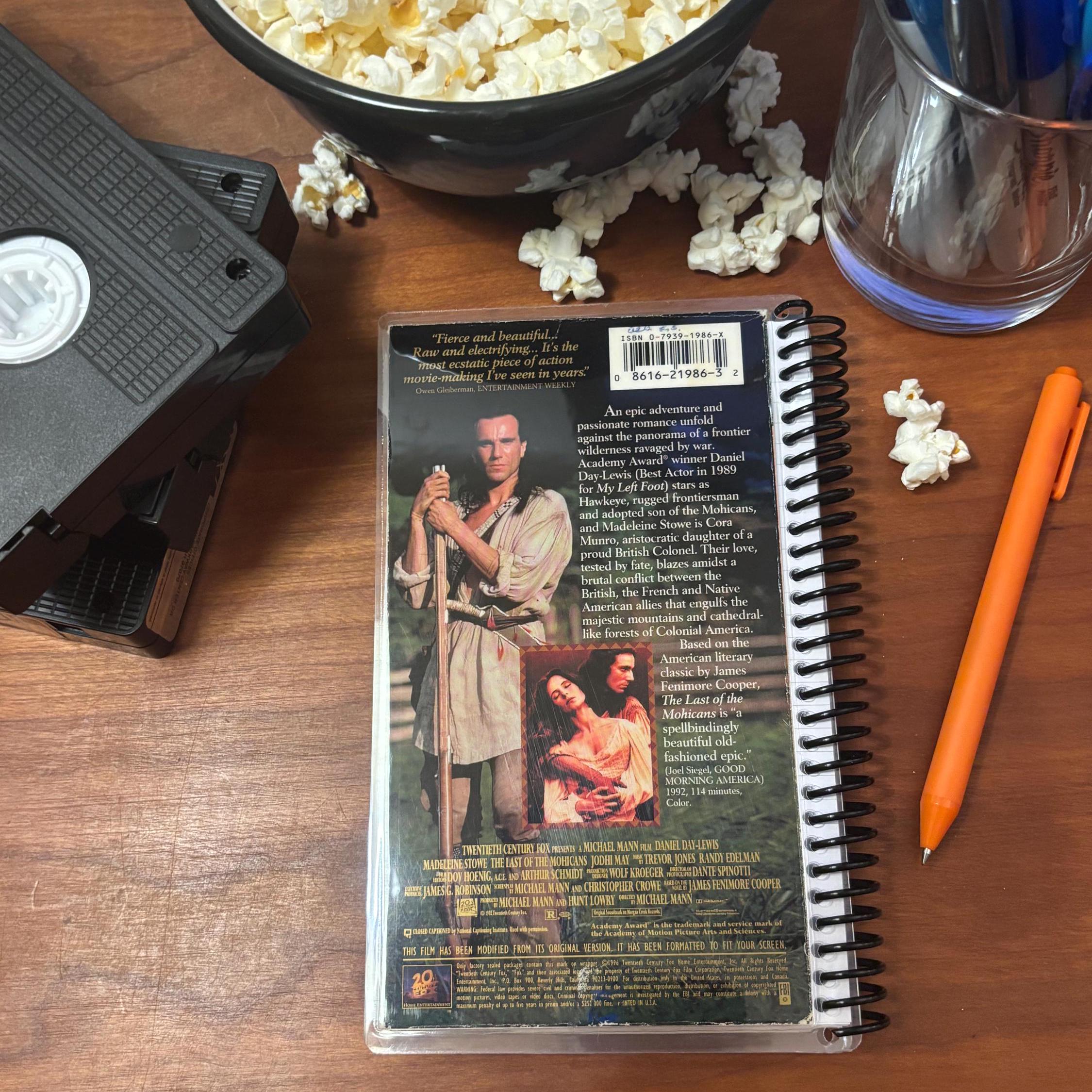 The LAST of the MOHICANS Upcycled VHS Notebook - Etsy