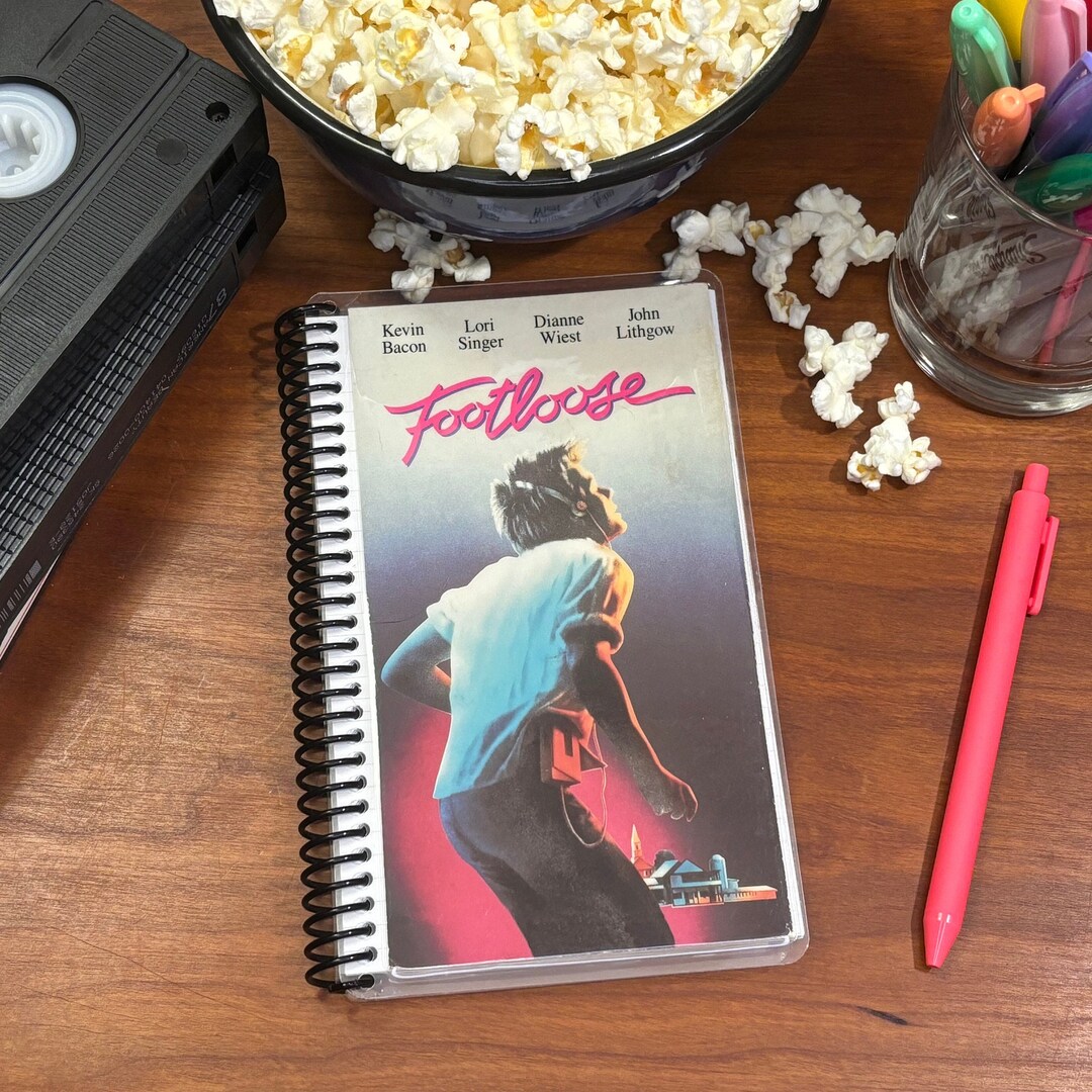 FOOTLOOSE Upcycled VHS Notebook - Etsy