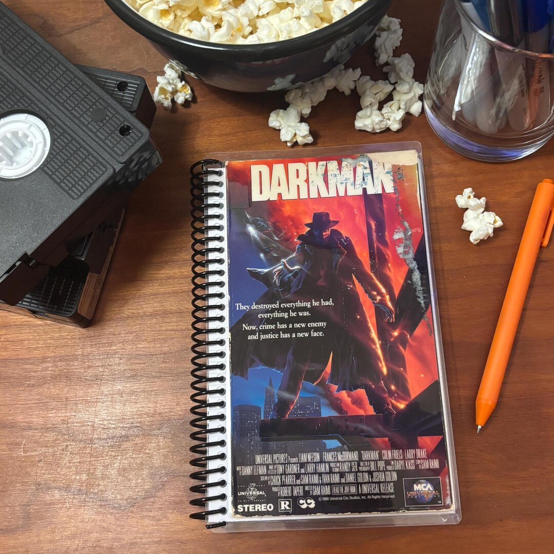 DARKMAN Upcycled VHS Notebook - Etsy