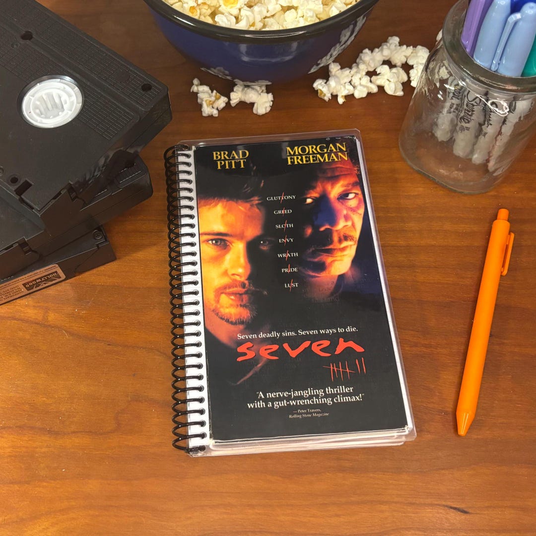 SEVEN Upcycled VHS Notebook - Etsy