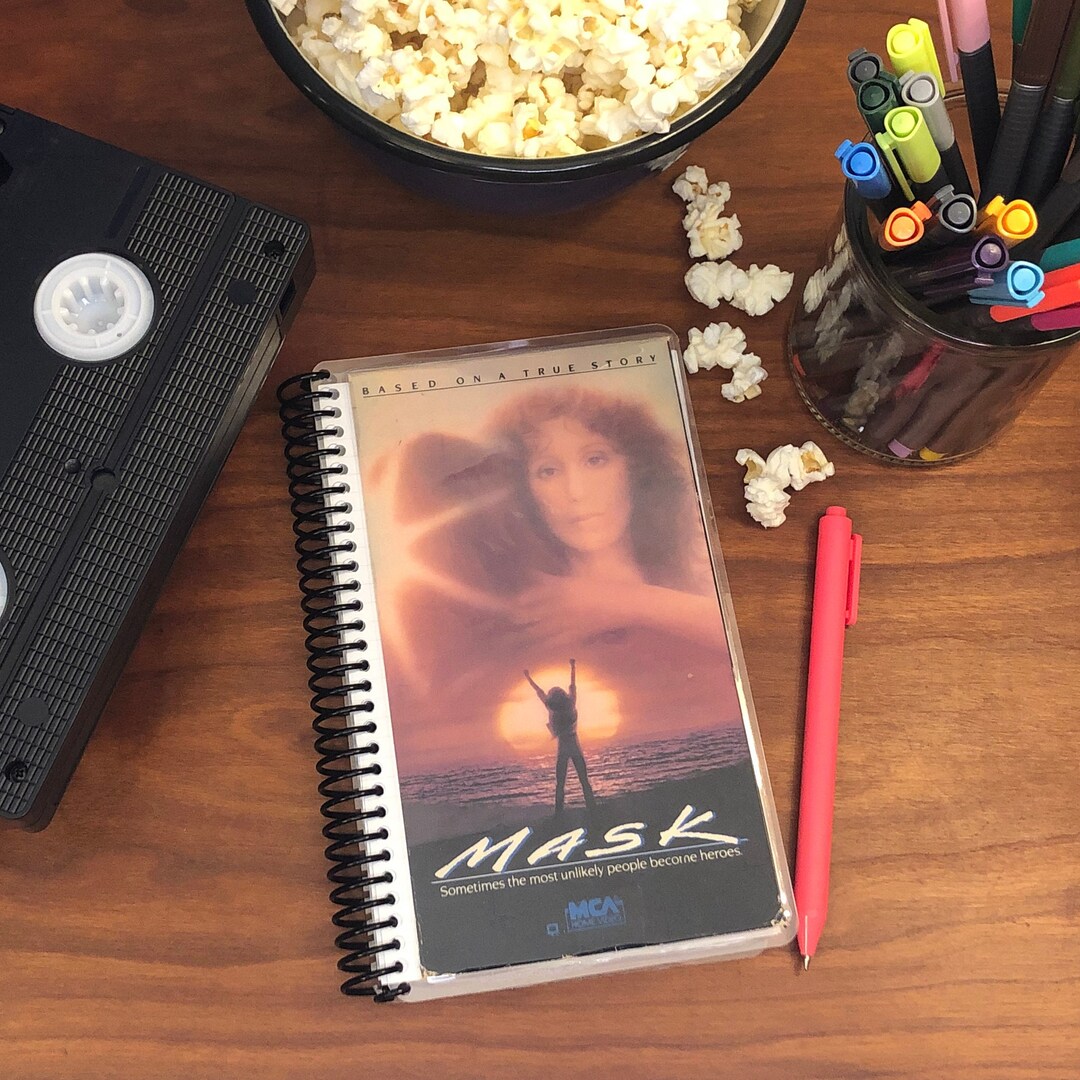 MASK Upcycled VHS Notebook - Etsy