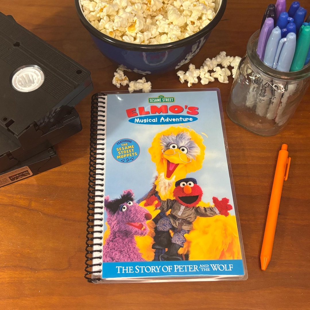 ELMO'S Musical Adventure: the Story of Peter and the Wolf Upcycled VHS ...