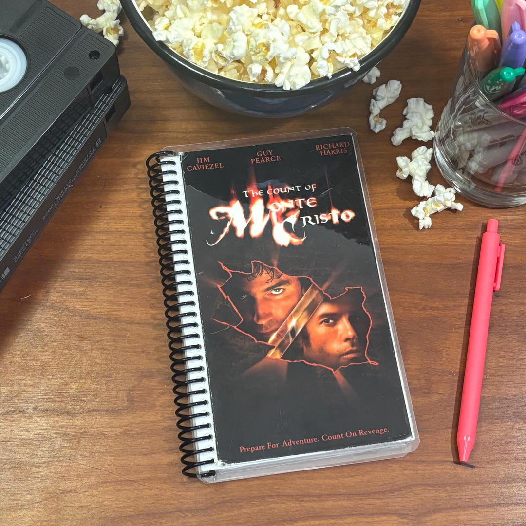 The Count of MONTE CRISTO Upcycled VHS Notebook - Etsy