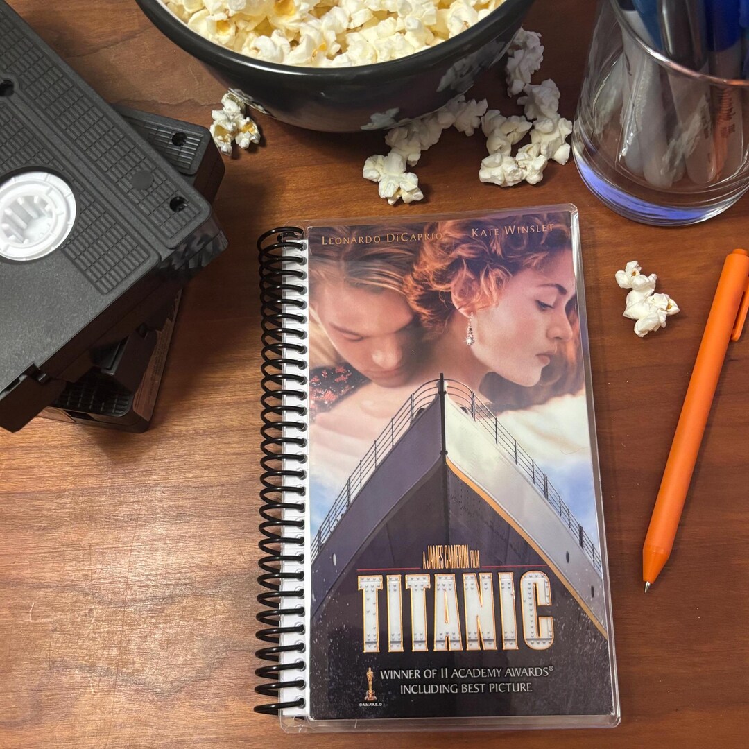 TITANIC Upcycled VHS Notebook - Etsy