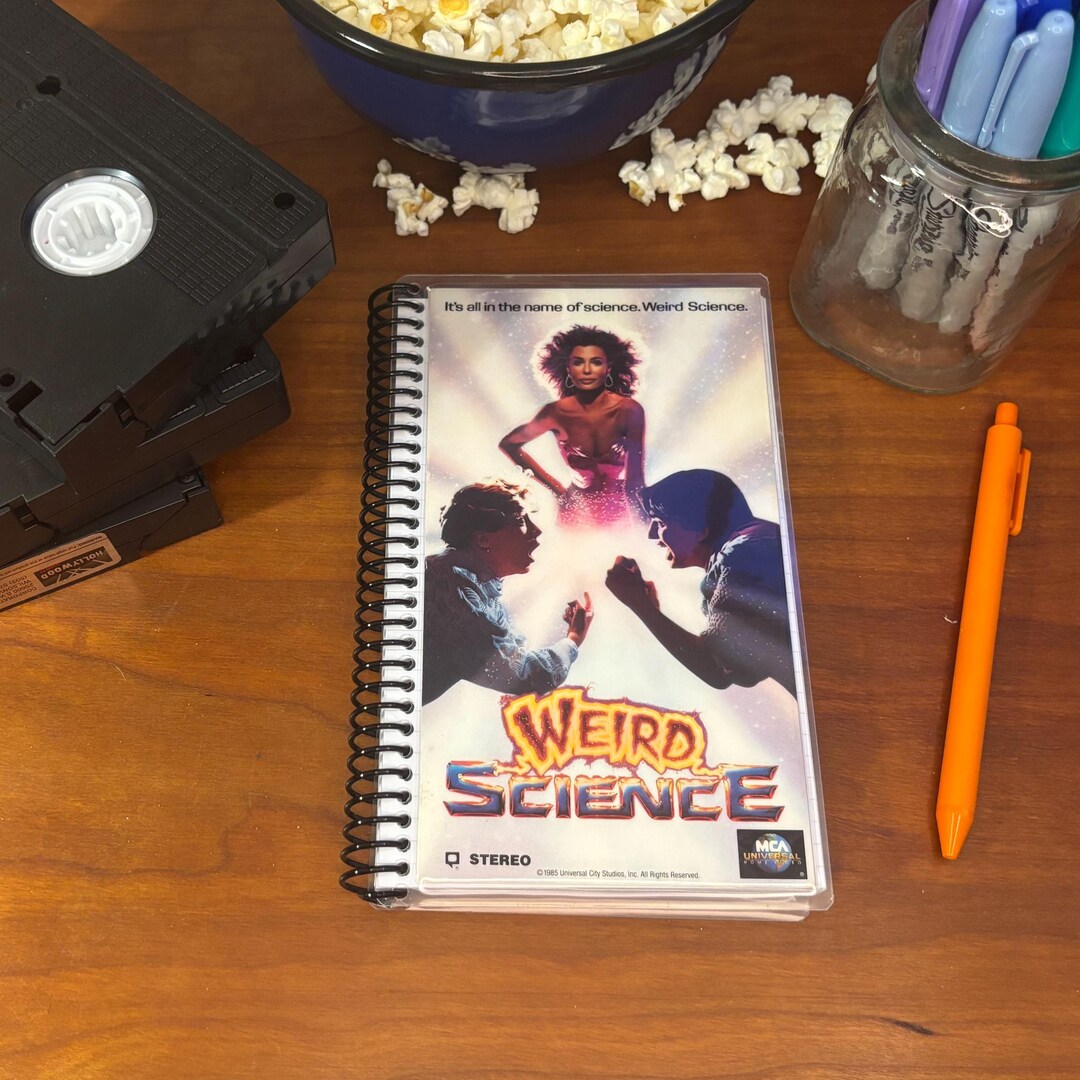 WEIRD SCIENCE Upcycled VHS Notebook - Etsy