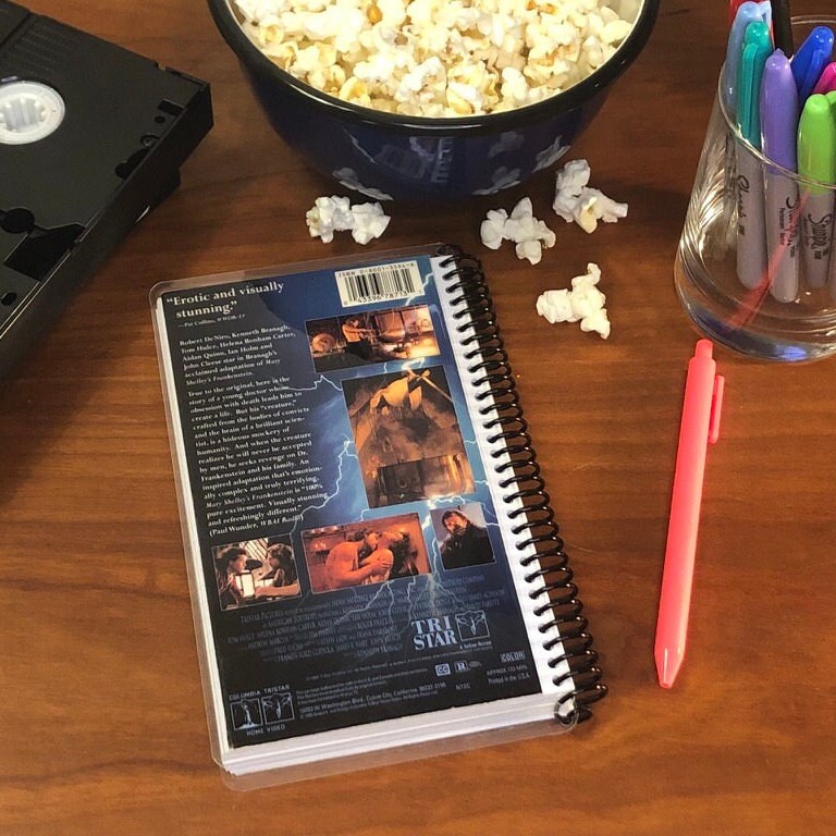 FRANKENSTEIN Upcycled VHS Notebook - Etsy