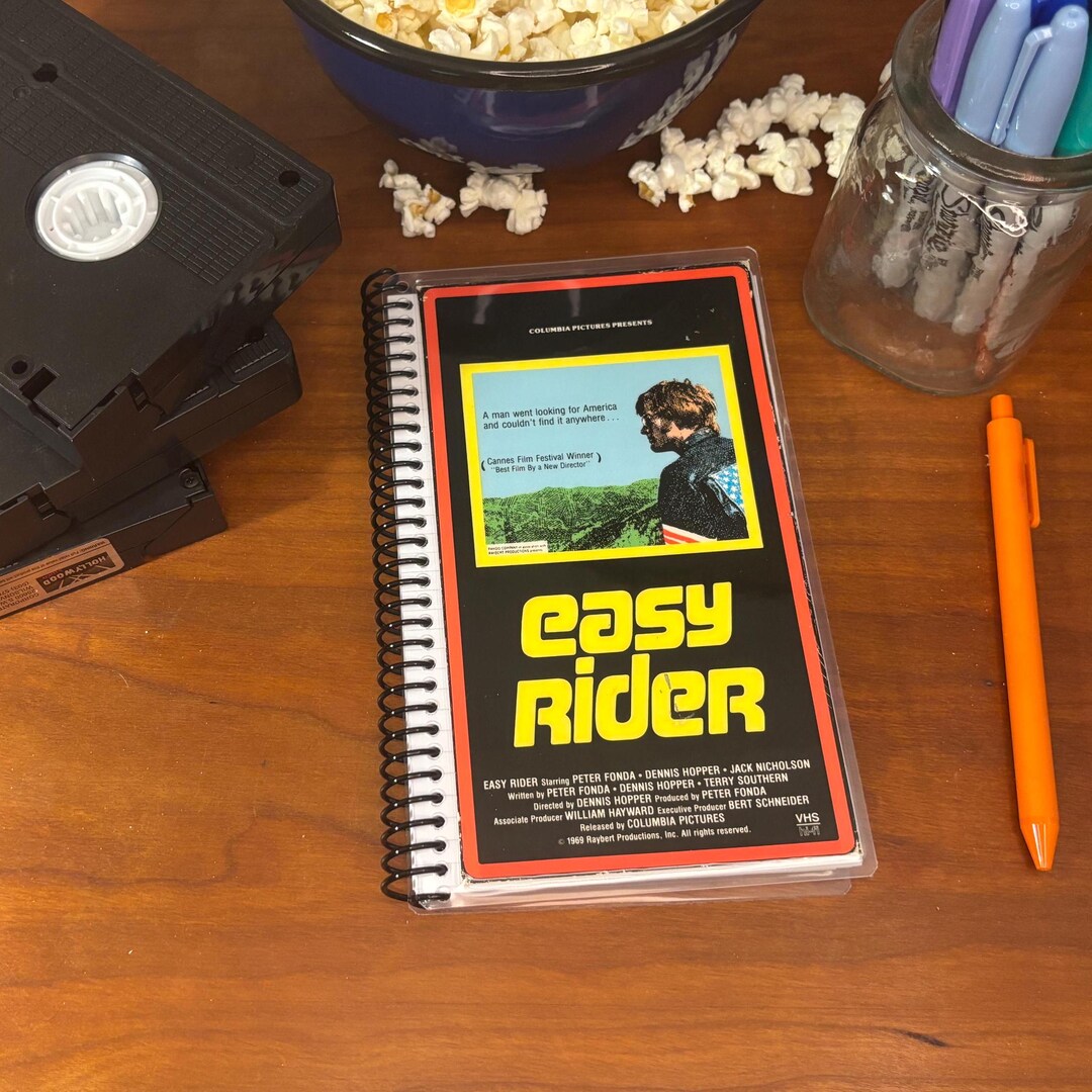 EASY RIDER Upcycled VHS Notebook - Etsy