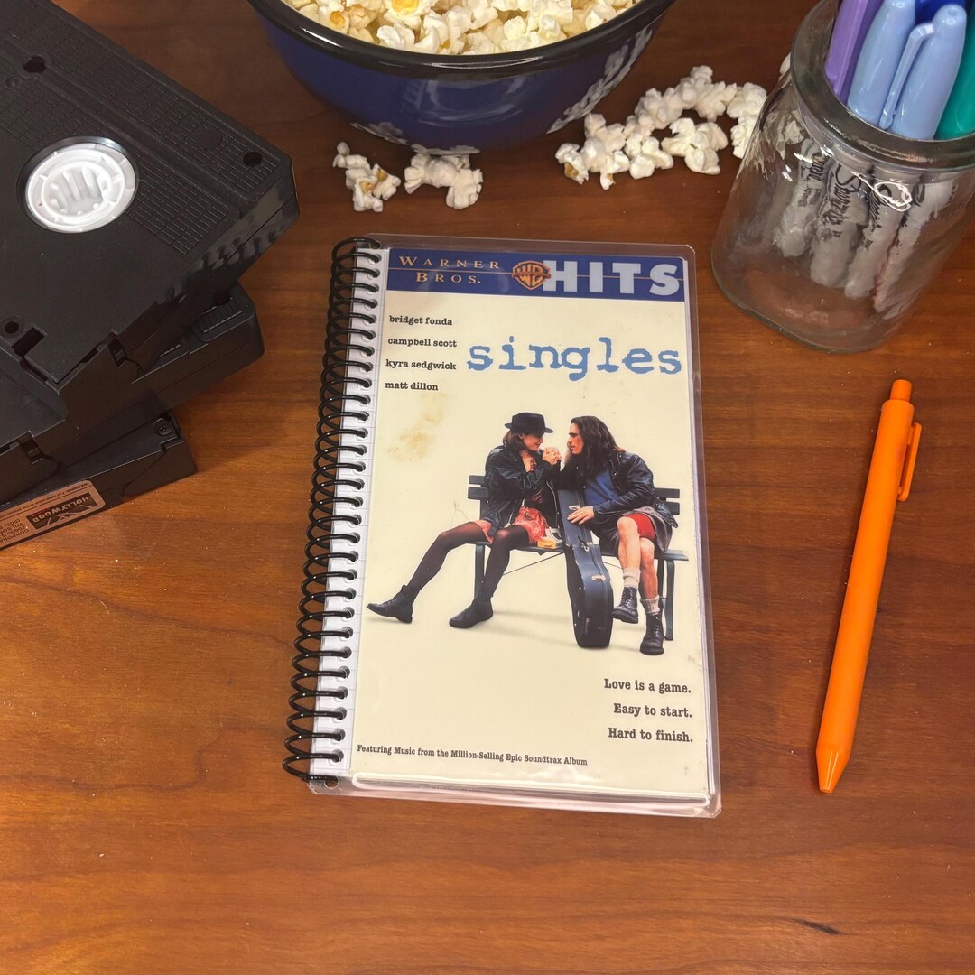 SINGLES Upcycled VHS Notebook - Etsy