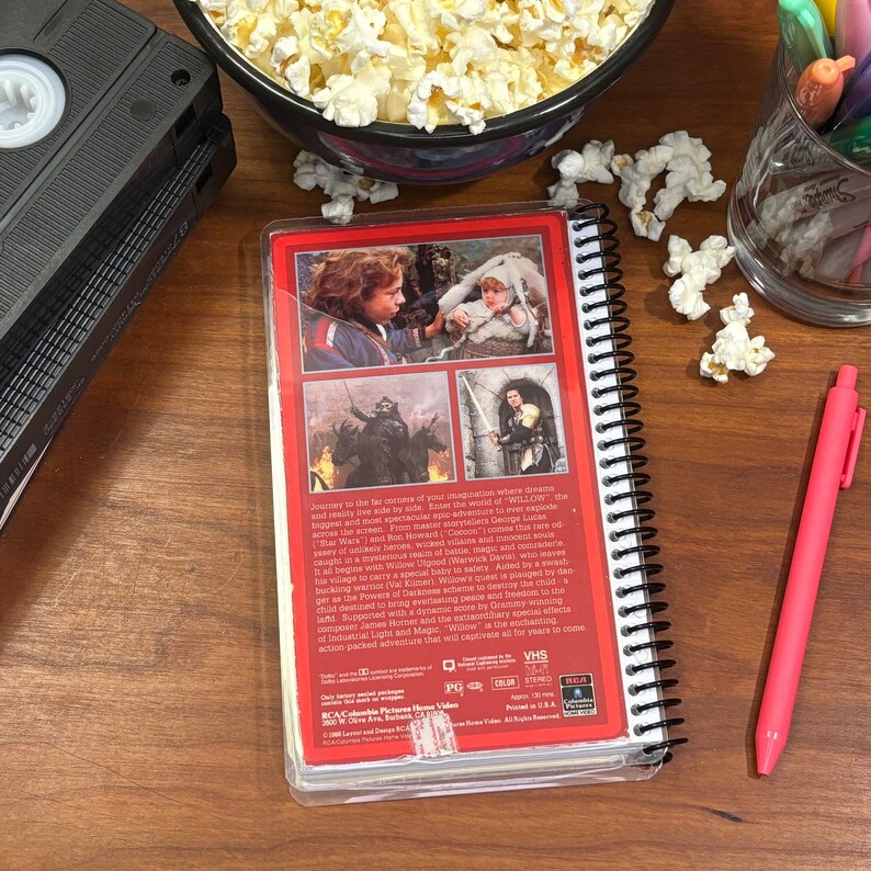 WILLOW Upcycled VHS Notebook - Etsy