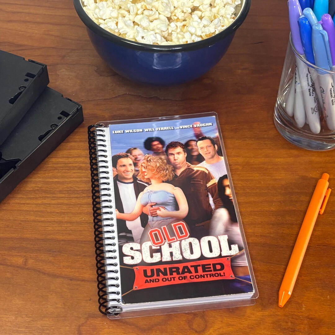 OLD SCHOOL Upcycled VHS Notebook - Etsy