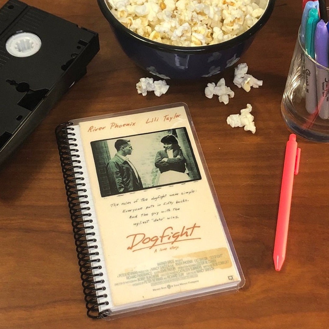 DOGFIGHT Upcycled VHS Notebook - Etsy