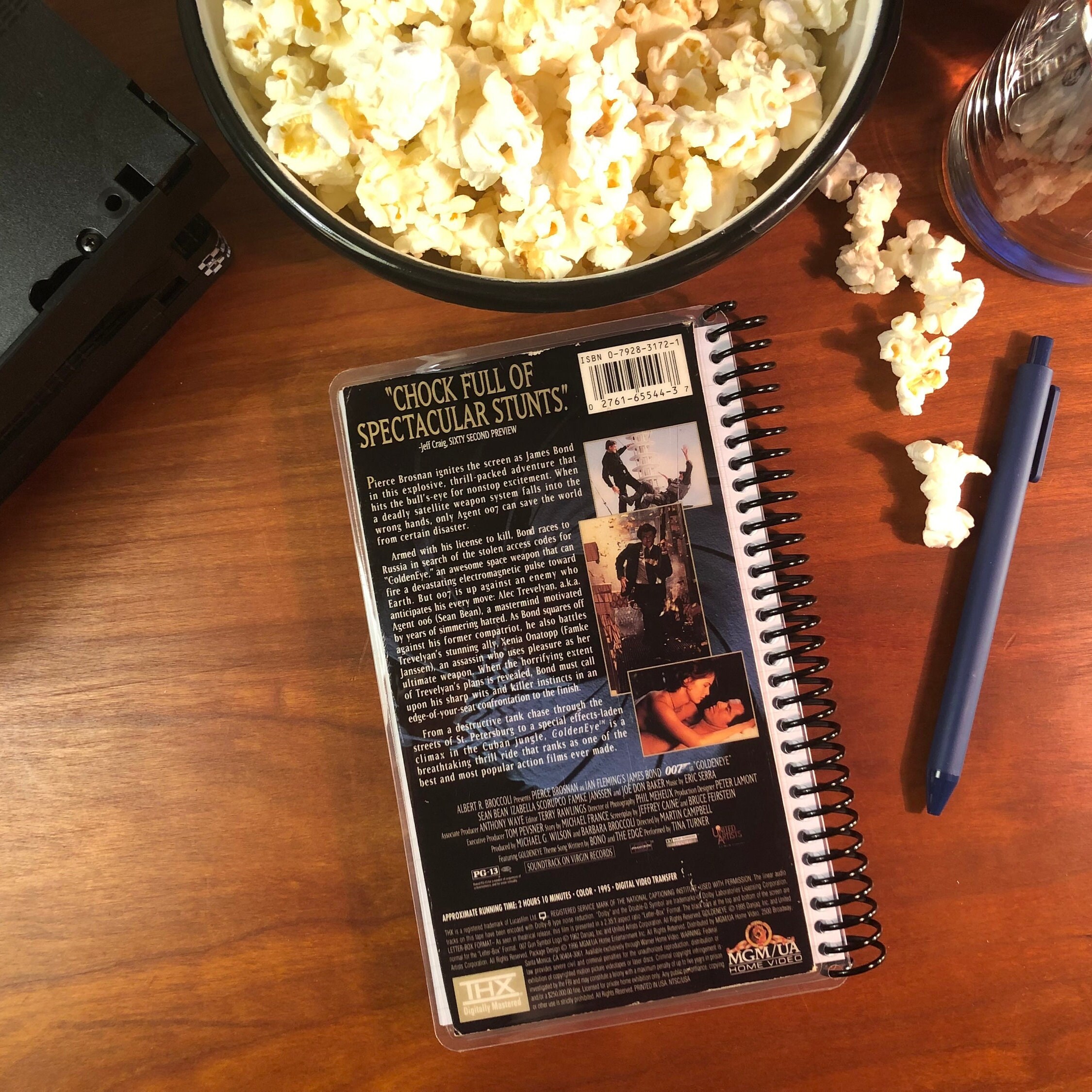 GOLDEN EYE Upcycled VHS Notebook - Etsy