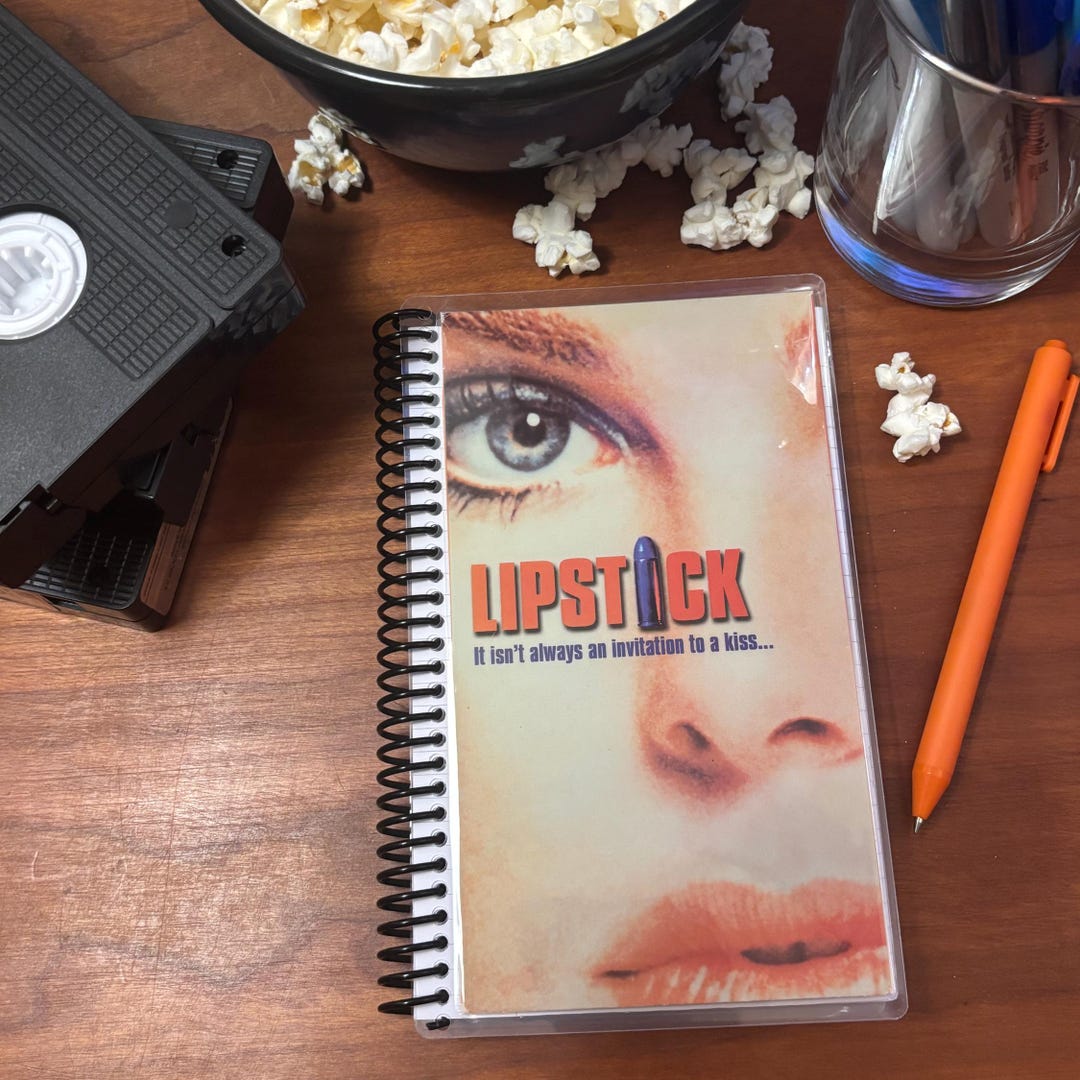Lipstick Upcycled VHS Notebook - Etsy