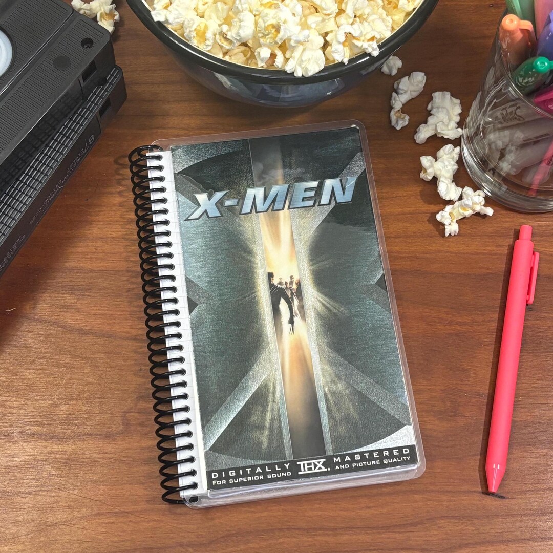 X-MEN Upcycled VHS Notebook - Etsy