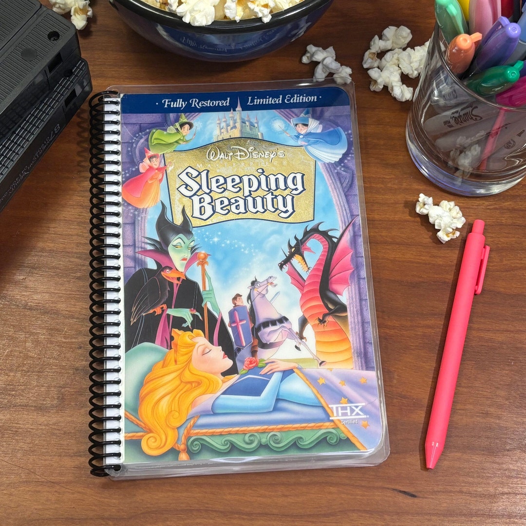 SLEEPING BEAUTY Upcycled VHS Notebook - Etsy