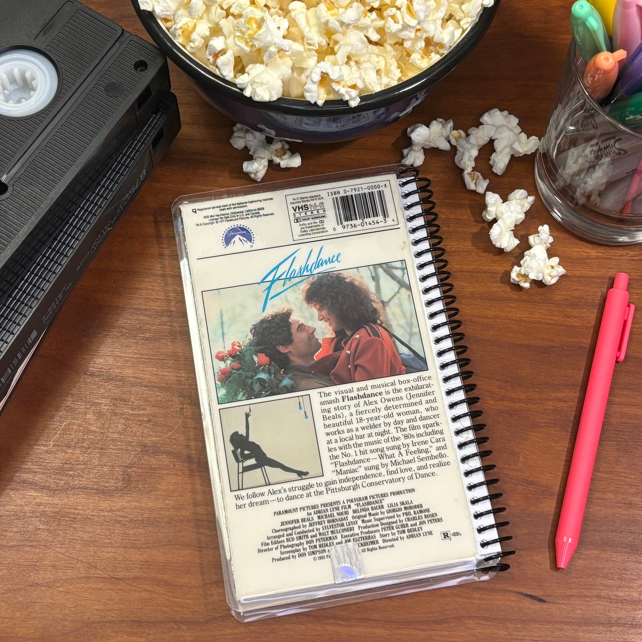 FLASHDANCE Upcycled VHS Notebook - Etsy