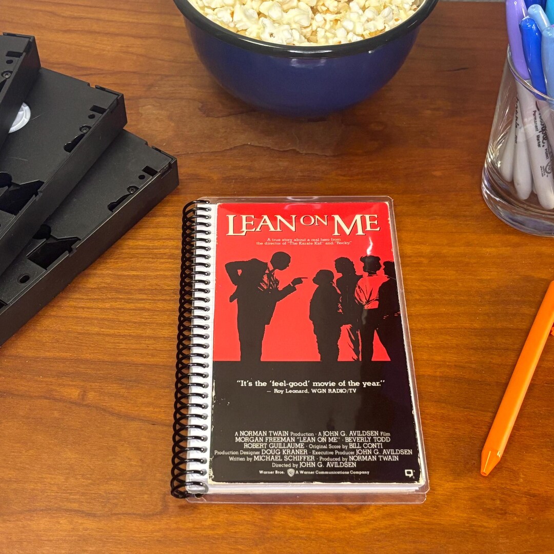 LEAN on ME Upcycled VHS Notebook - Etsy