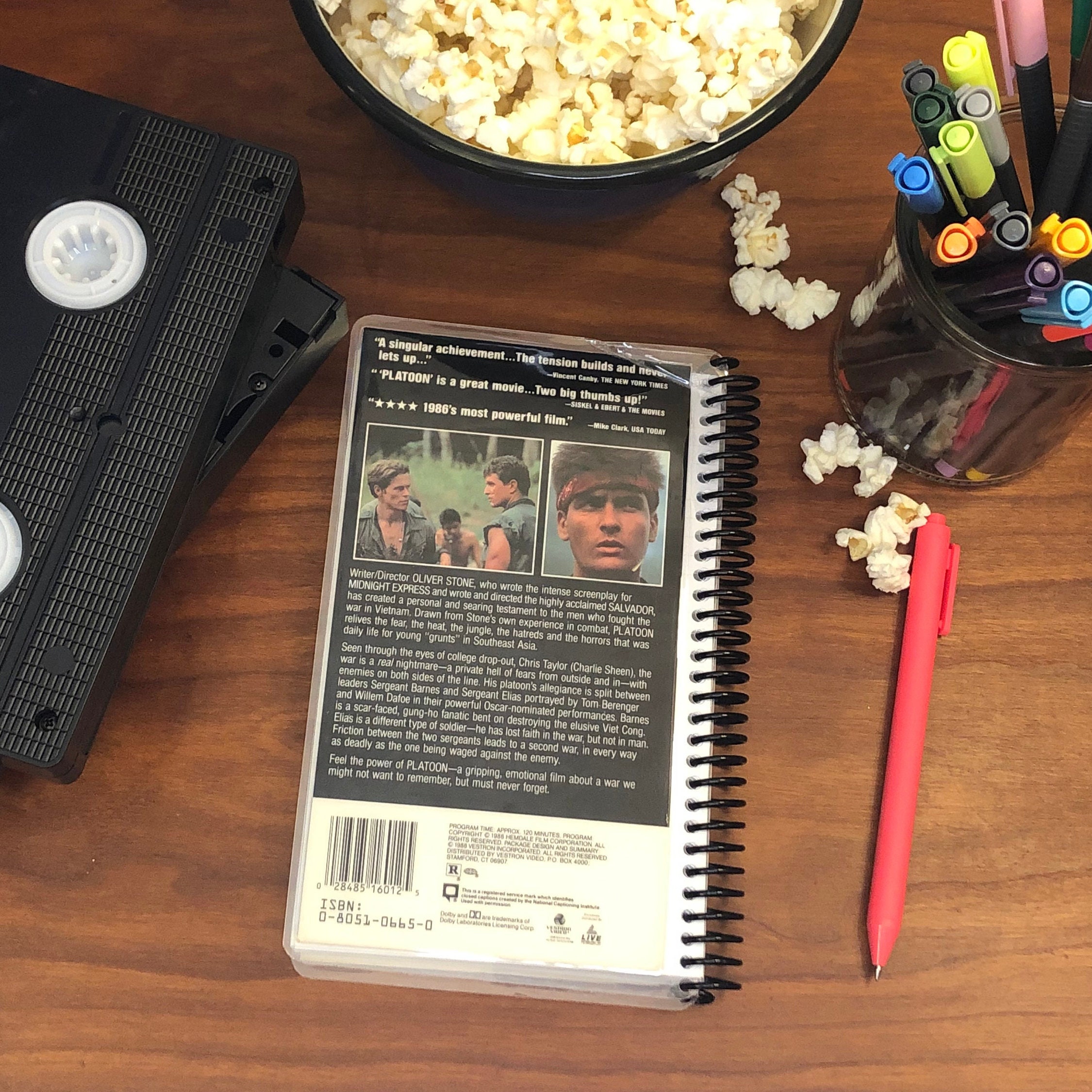 PLATOON Upcycled VHS Notebook - Etsy