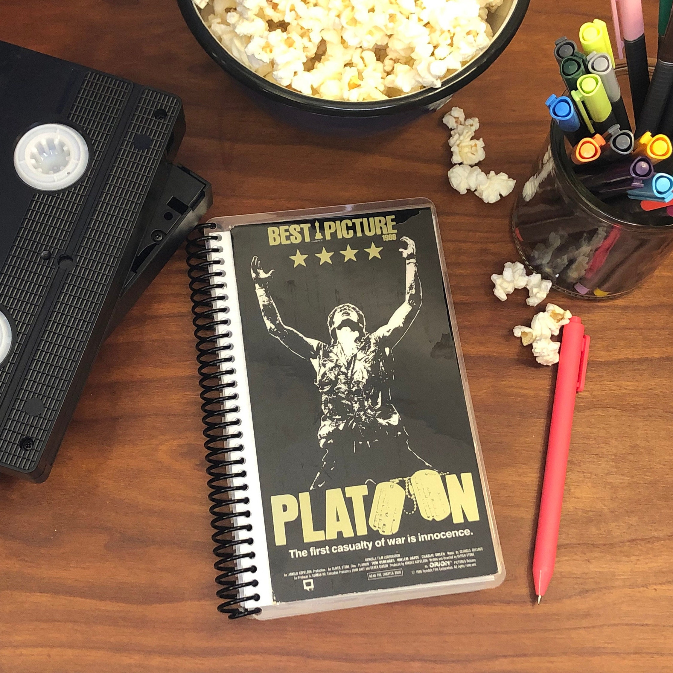 PLATOON Upcycled VHS Notebook - Etsy