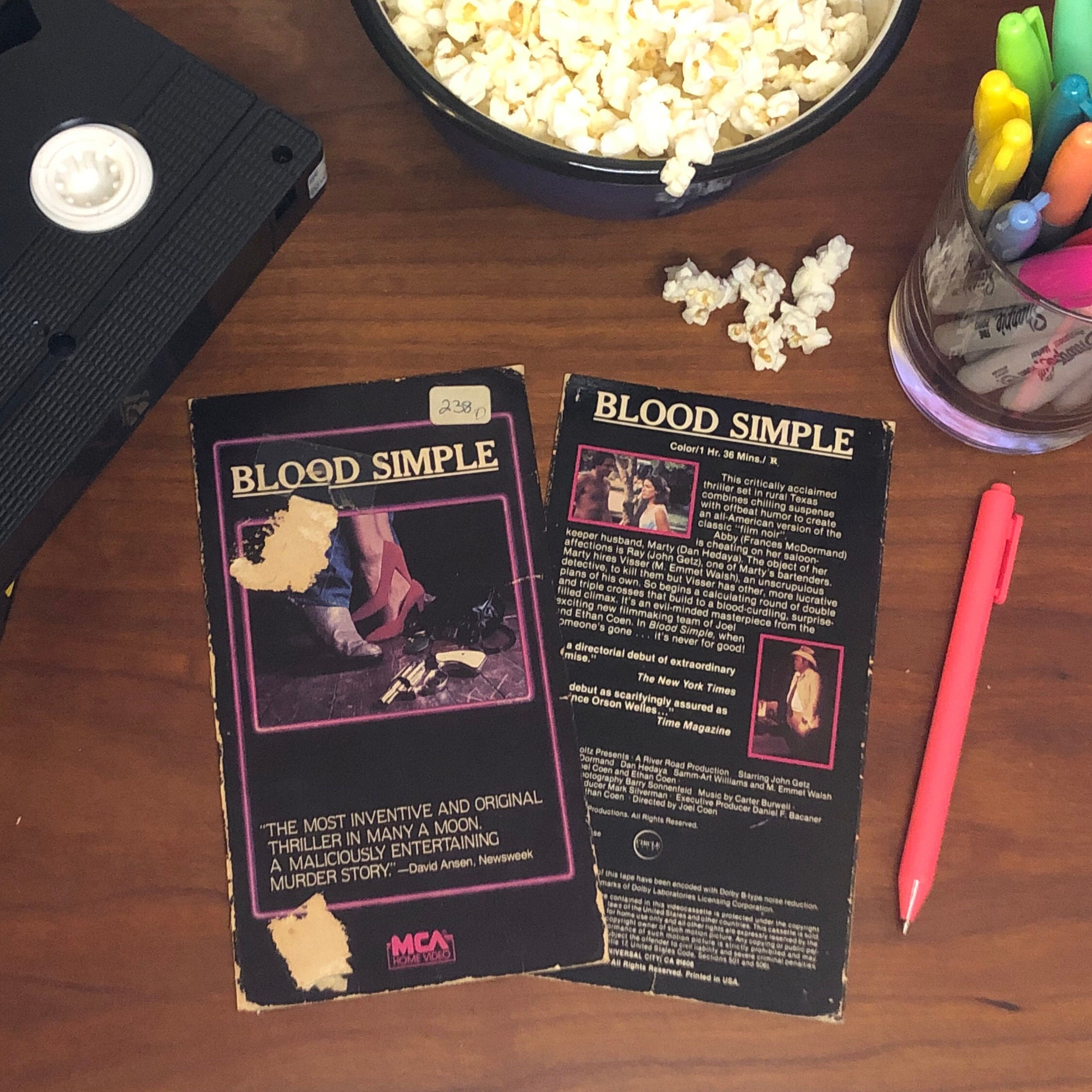BLOOD SIMPLE Upcycled VHS Notebook - Etsy