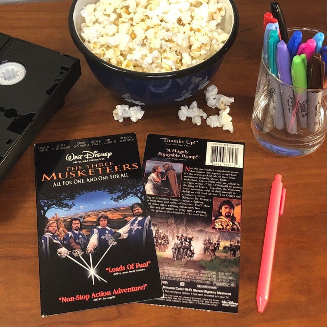 THE 3 MUSKETEERS Upcycled VHS Notebook - Etsy