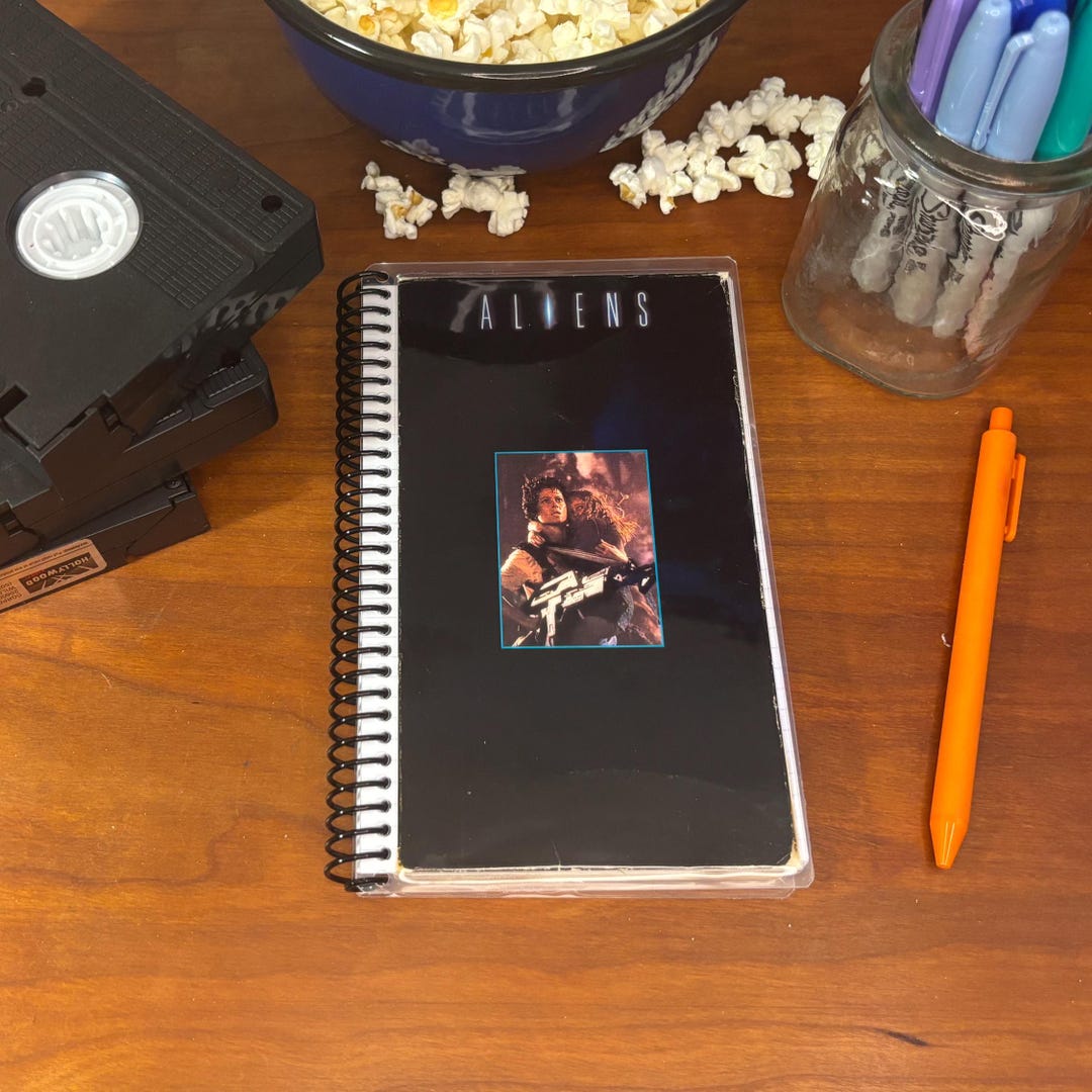 ALIENS Upcycled VHS Notebook - Etsy