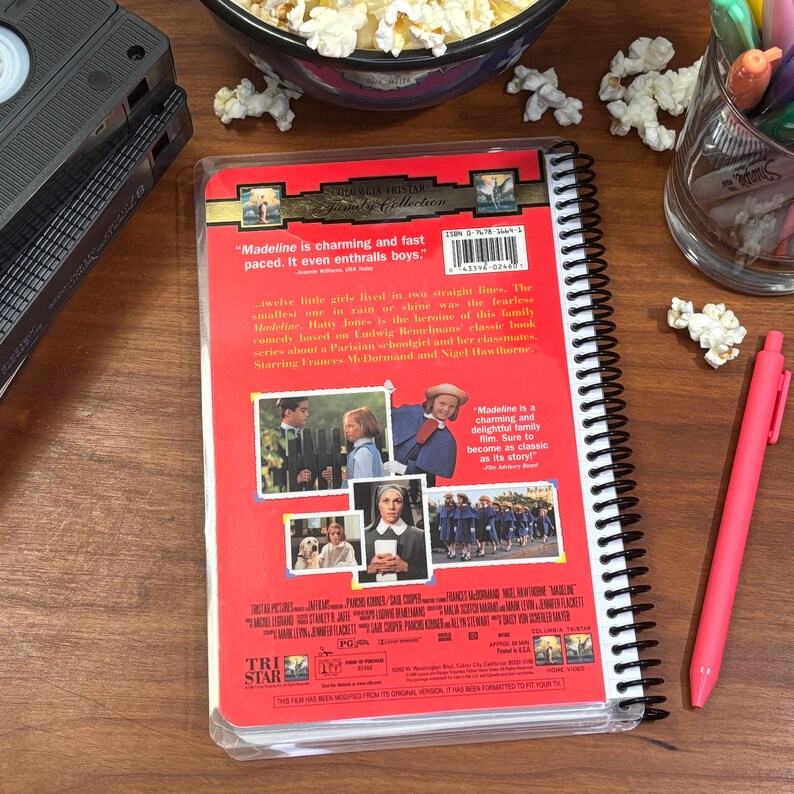MADELINE Upcycled VHS Notebook - Etsy