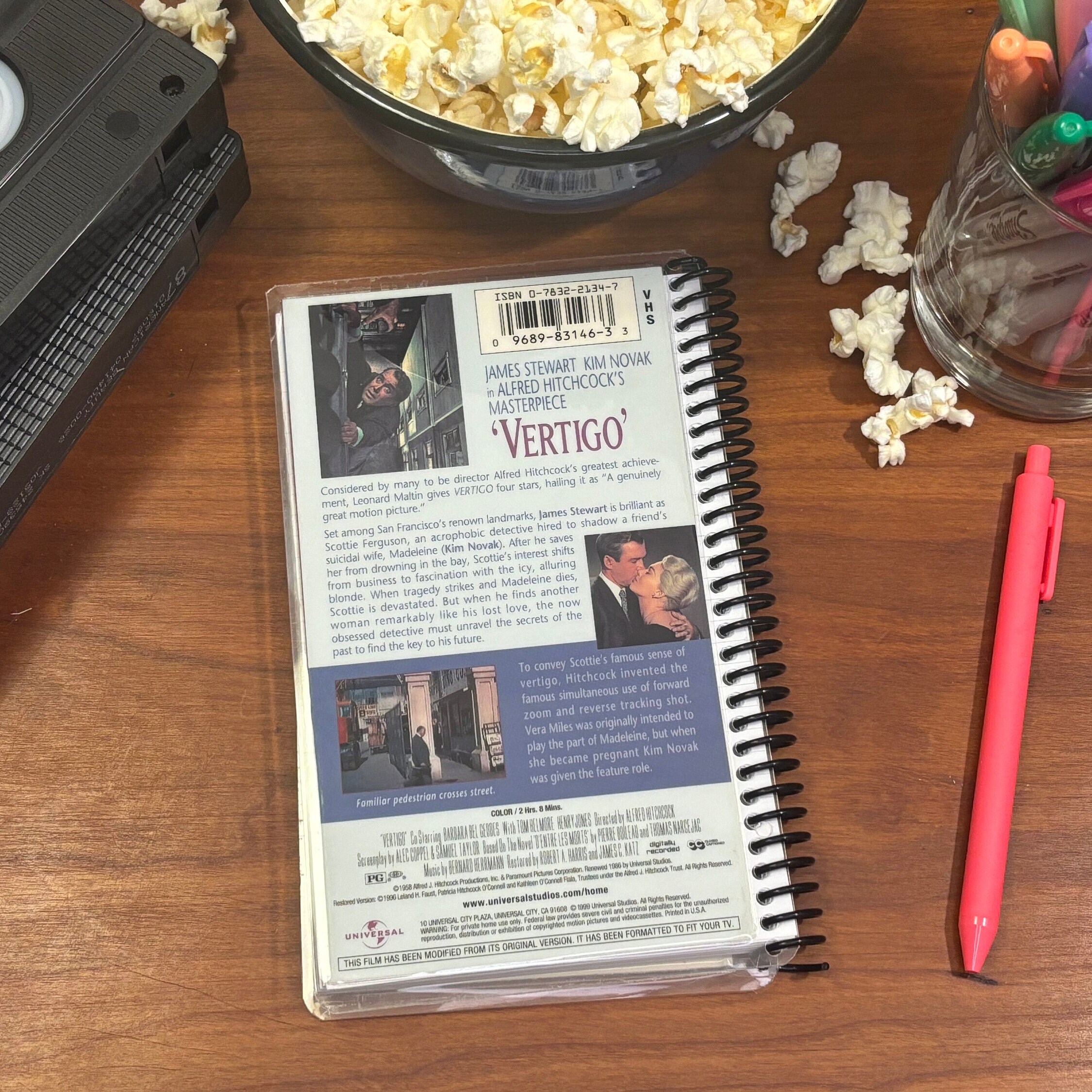 VERTIGO Upcycled VHS Notebook - Etsy