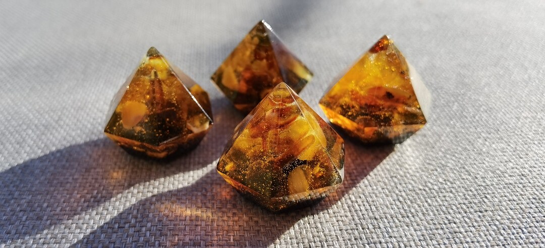 Diamond Shaped Resin Magnets Baltic Amber Fridge or Notice - Etsy