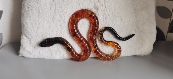 Baltic Amber and Resin Snake Large Countertop Decor - Etsy