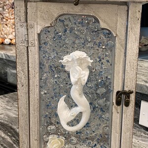 Pre-order Large 19 Mermaid Lantern , Shell Art, Ocean Décor, Beach ...