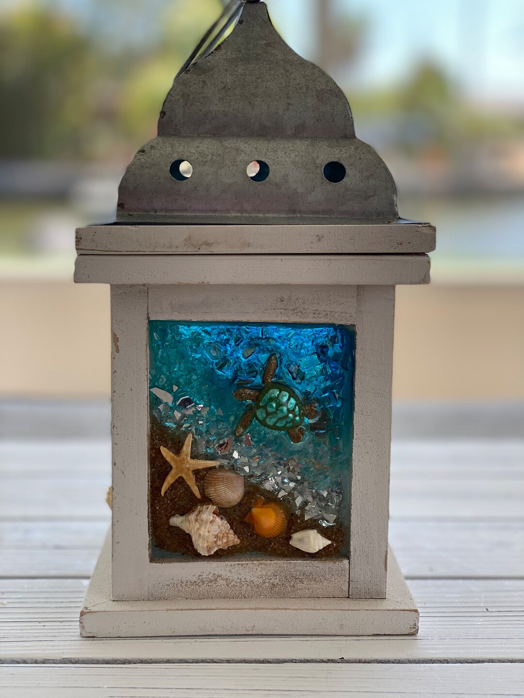 Preorder Sea Turtle Beach Ocean Coastal Lantern Decor Unique Gift - Etsy