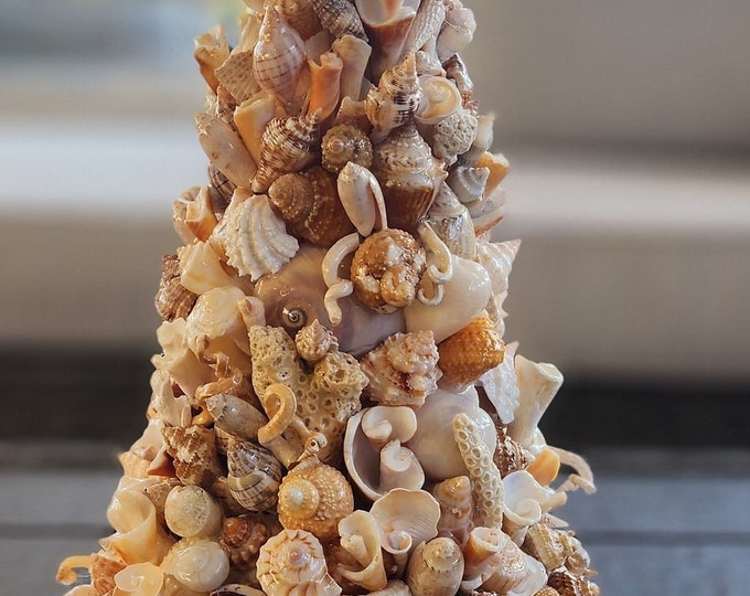 Seashell Tree 13” Seashell Art Tree, Christmas Gift, Shell Art, Ocean ...