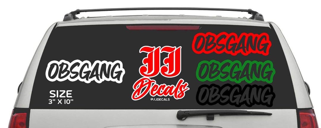 Obs Gang Decal - Etsy