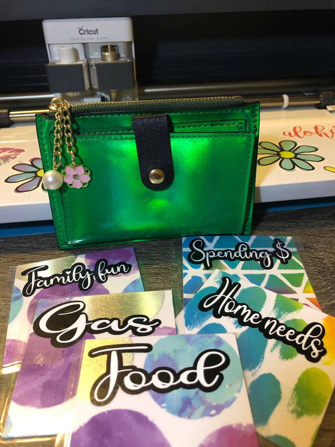 Wallet and 5 Custom Mini Envelopes for Cash Envelopes. Wallet - Etsy