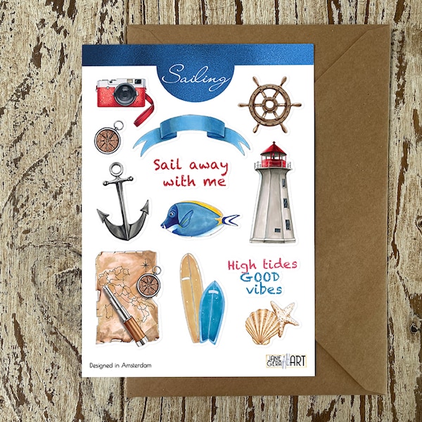 Sailing Sticker - Etsy