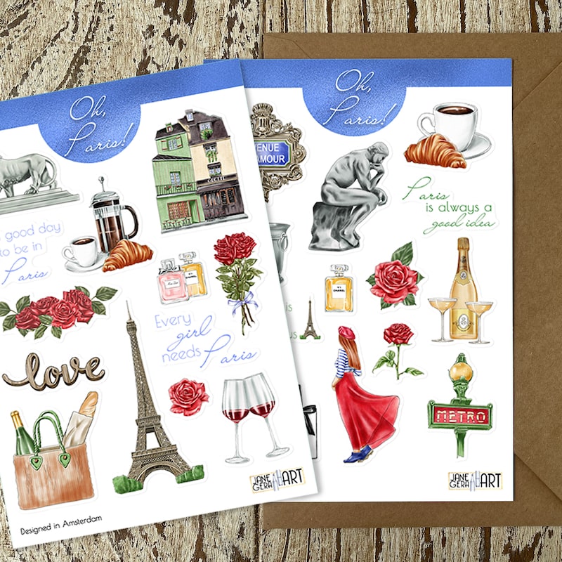 Paris Sticker - Etsy