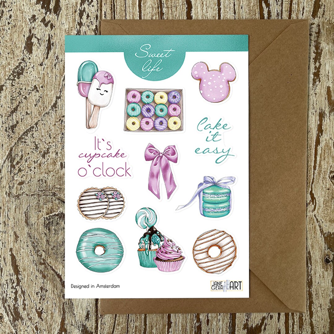 Sweets Bujo Stickers Cute Planner Stickers Ice Cream Stickers - Etsy