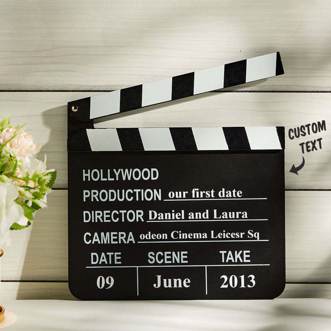 Personalized Film Plaque Custom Engraved Openable Film Clapper - Etsy