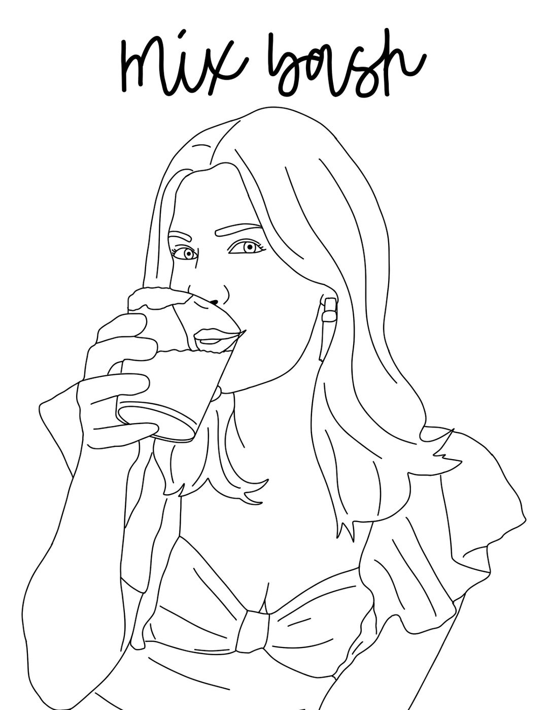 Custom Coloring Page - Etsy