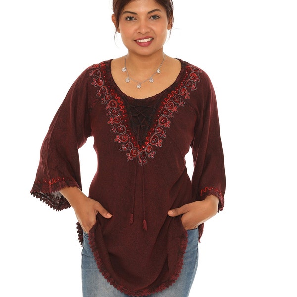 Embroidered Tunic - Etsy