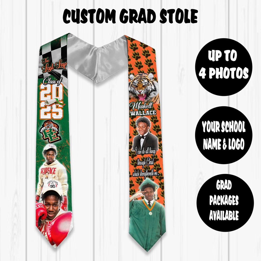 Graduation Stoles, Class of 2026 Grad Stoles, Graduation Stole, Custom ...