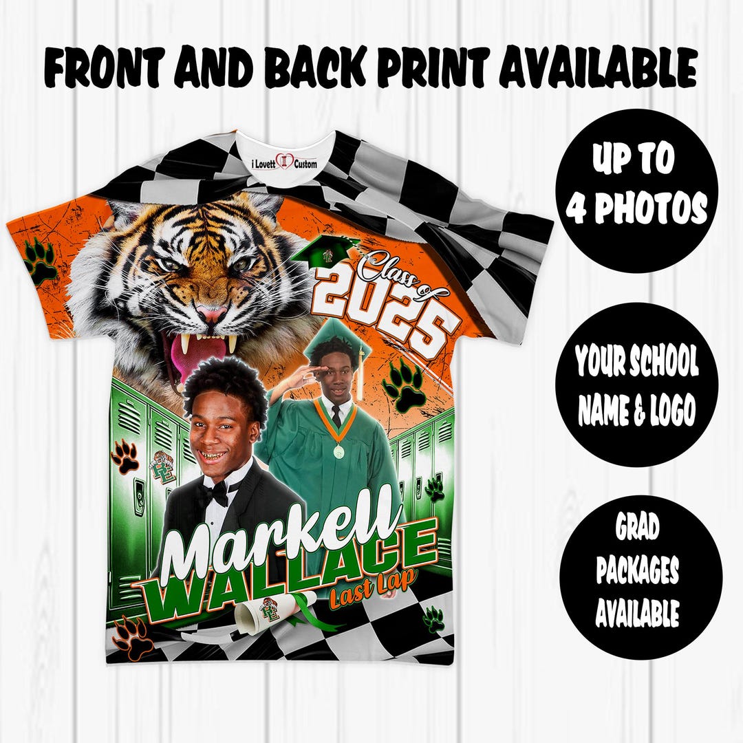 Graduation 3D Shirt, All Over Graduation Shirt, Senior 2025, Custom ...